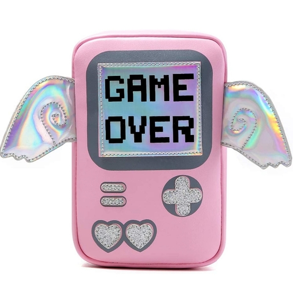 Bags | Game Over Pink Bag Gamer Girl Purse | Poshmark